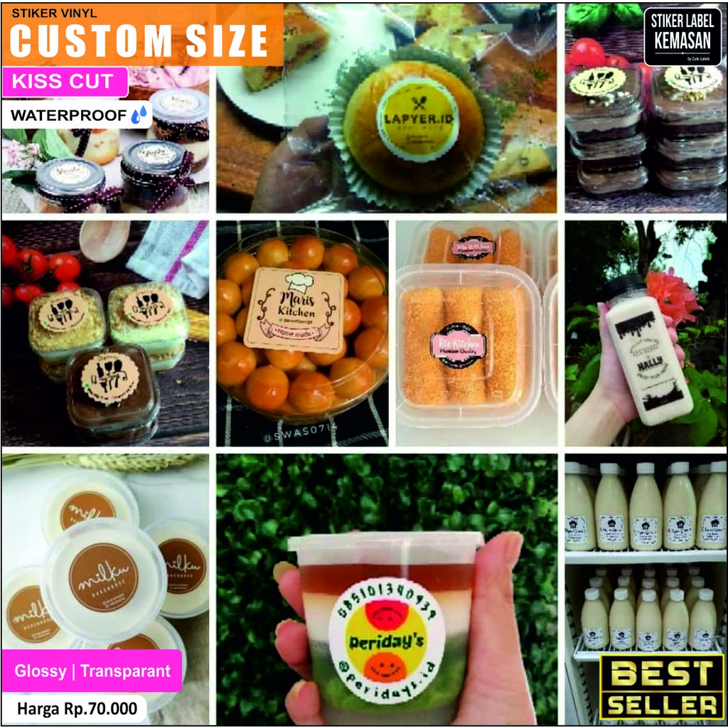 Jual Custom Cetak STIKER LABEL KEMASAN / MERK DAGANG / PRODUK USAHA PER ...