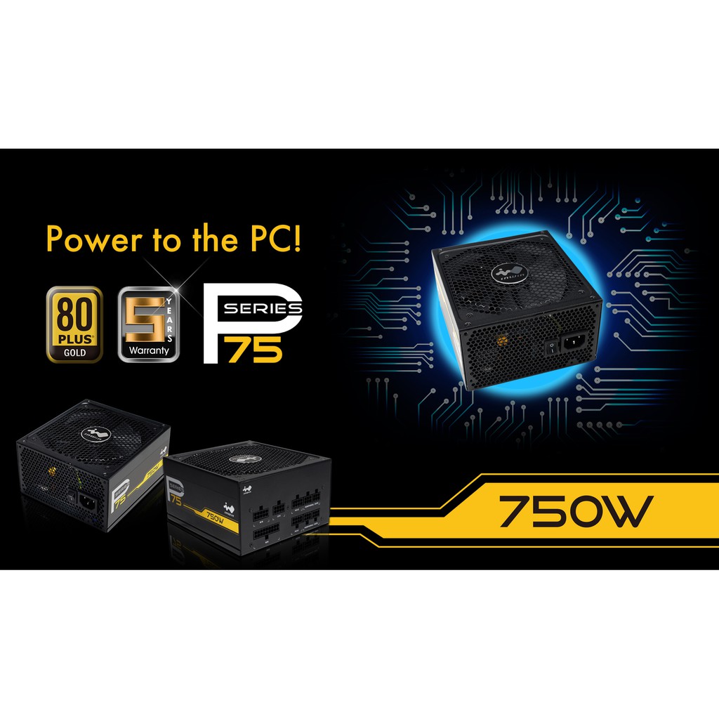 Jual InWin PSU P75 750W 80+ Gold - Fully Modular Flat Cables. RESMI 5 ...