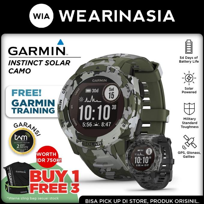 Jual Garmin Instinct Solar Camo Edition - Garansi Resmi TAM 2 Tahun ...