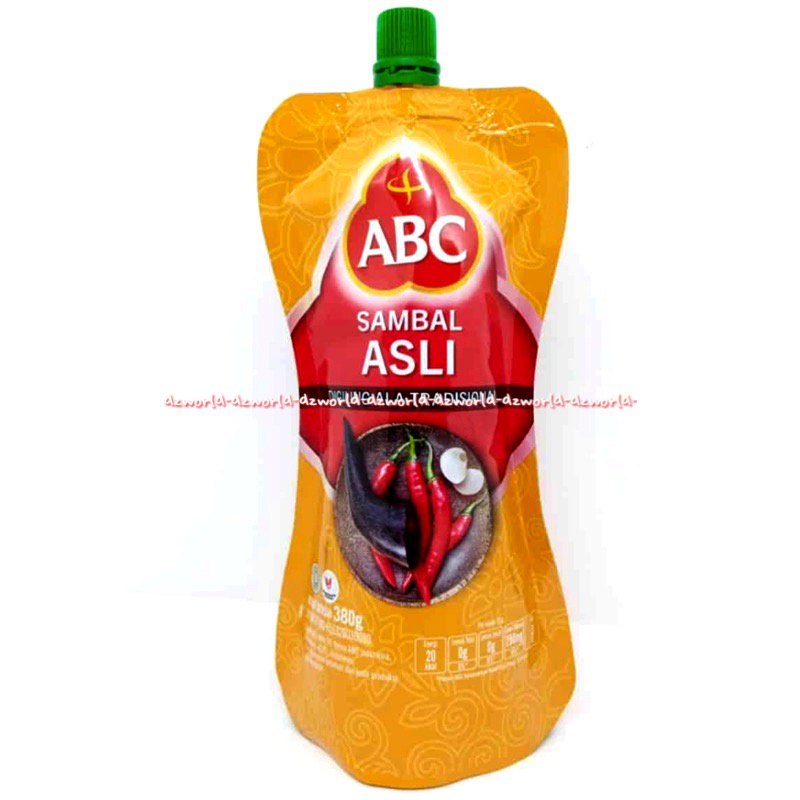 Jual Sambal ABC Sambal Asli Pouch 380gt Kemasan Plastik Sambel A B C ...