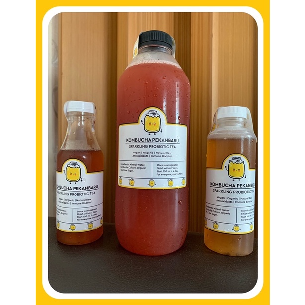 Jual LIMITED Kombucha Tea Original / Probiotic Drinks / Teh Soda Alami ...