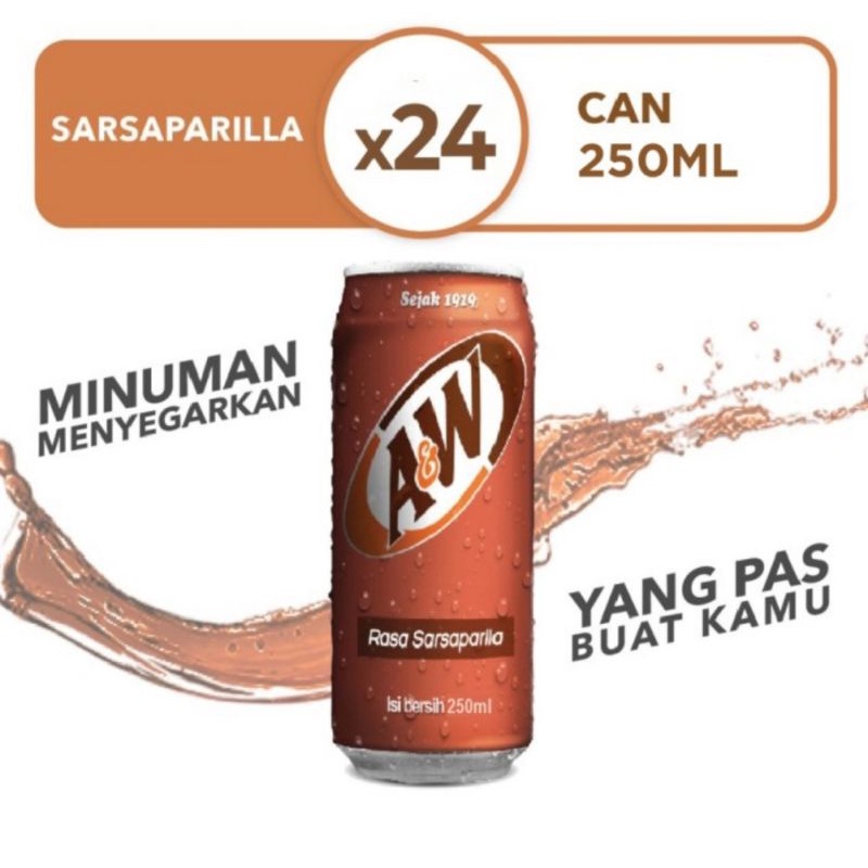 Jual Minuman KALENG FANTA, A&W 250 ML KARTONAN /DUS | Shopee Indonesia