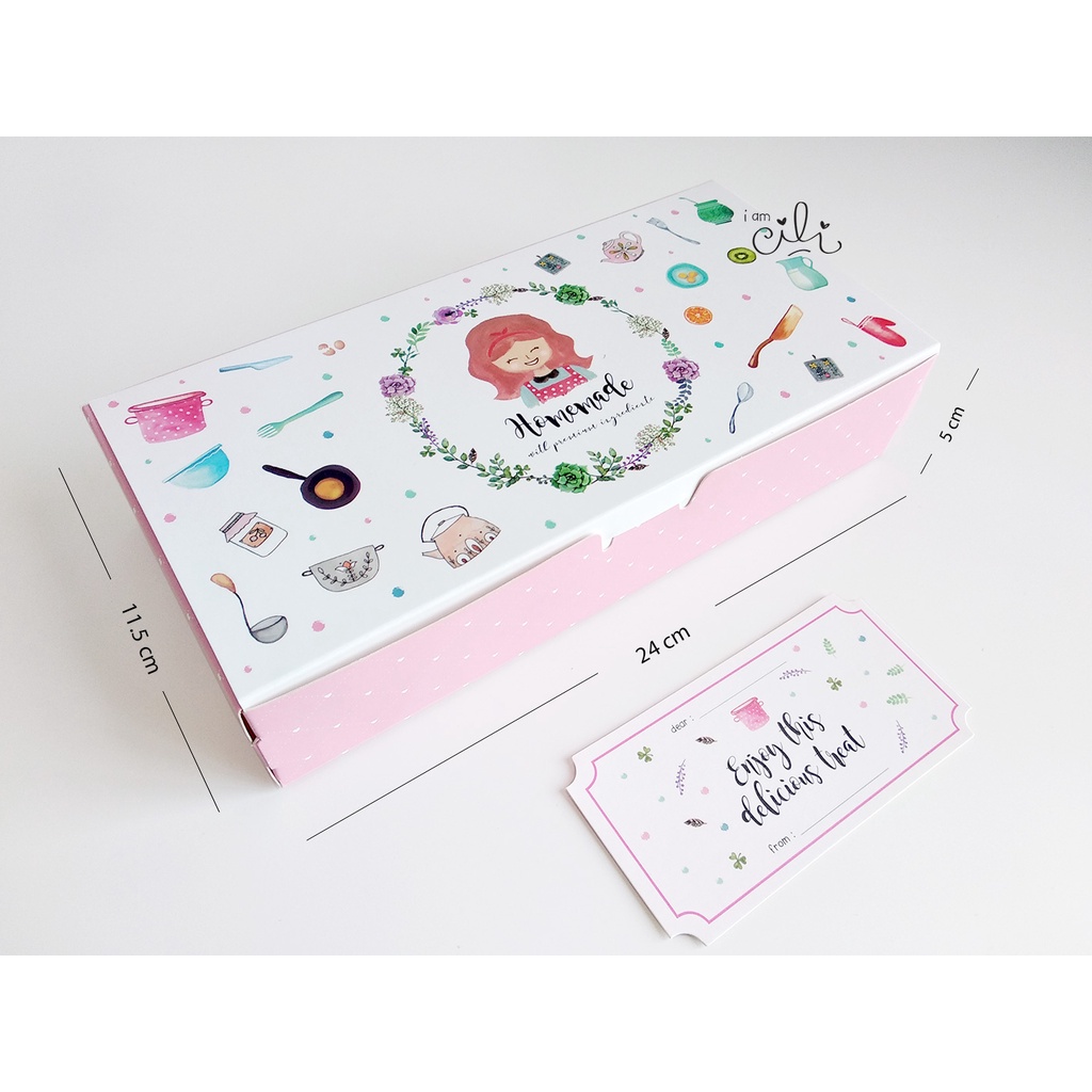 Jual (D. CUTE GIRL) kotak / box / dus / kotak cake kue CUTE GIRL 24 x ...