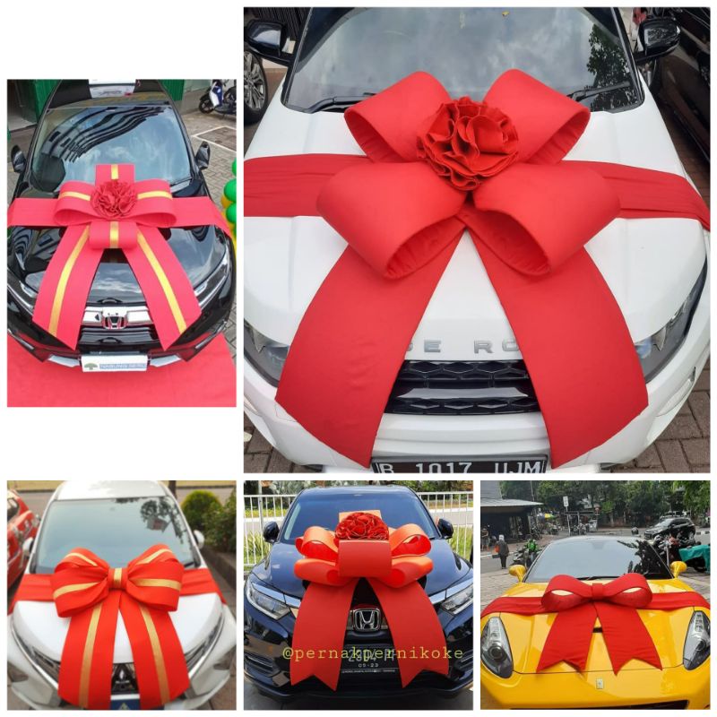 Jual Pita Mobil hadiah Pita Kado Big Bow Pita gede Raja Pita dekor ...