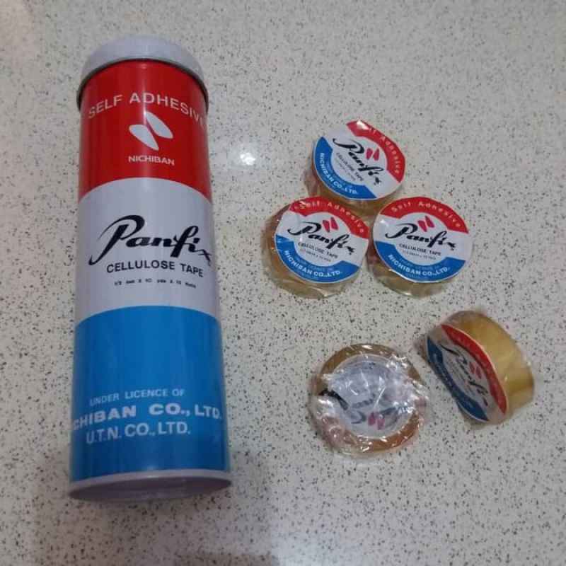 Jual Isolasi Panfix 1/2" X 10 Yard / Selotape 1/2" X 10 Yard(KALENG ...
