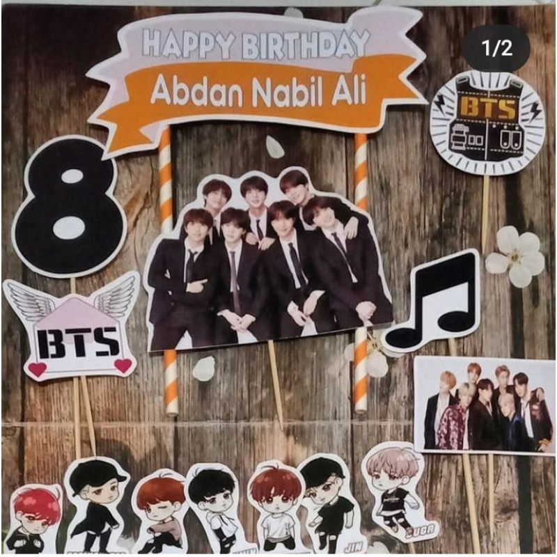 Jual topper BTS custom | Shopee Indonesia