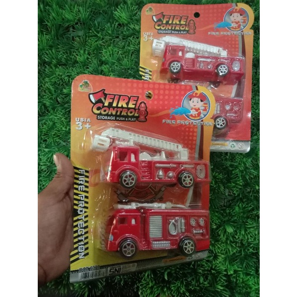 Jual mainan mobil pemadam kebakaran damkar fire mini control isi 2 ...