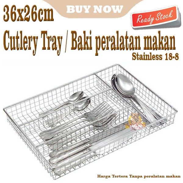 Jual Stainless SMACKERR Tempat Sendok Garpu Baki peralatan makanan ...