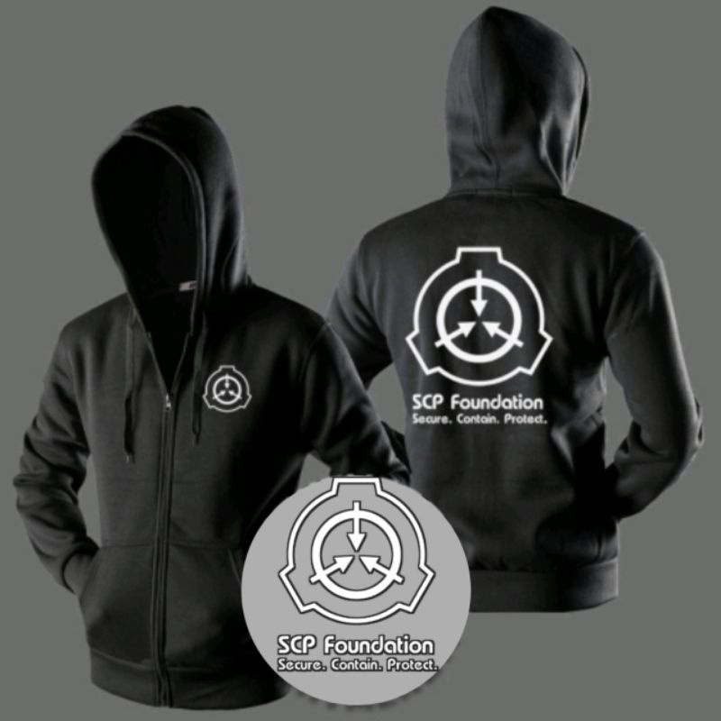 Jual Jaket Zipper Hoodie SCP Foundation Sweater Big size | Shopee Indonesia