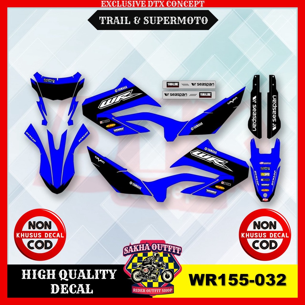 Jual decal wr155 full body decal wr155 stiker motor wr155 stiker motor ...