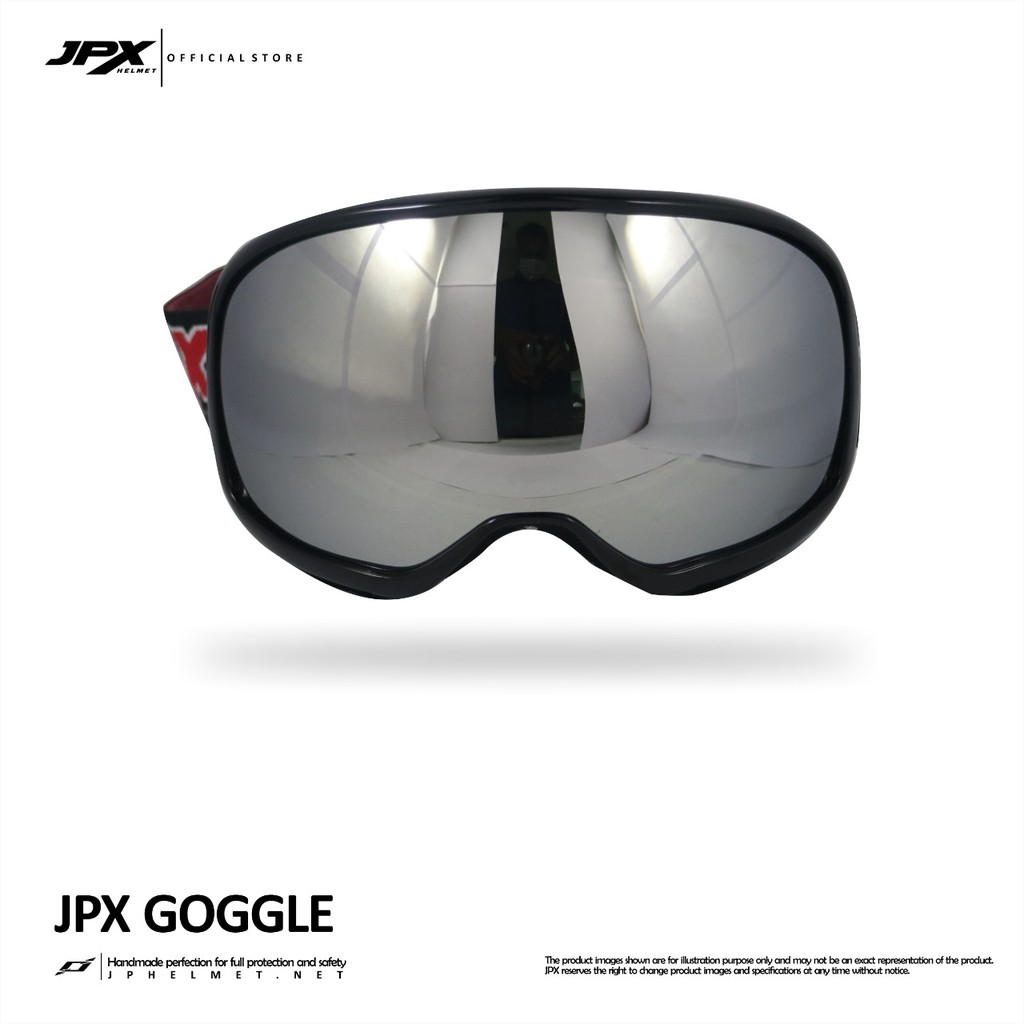 Jual JPX VISOR GOGGLE CROSS - BLACK GLOSS/CHROME - ALL SIZE | Shopee ...