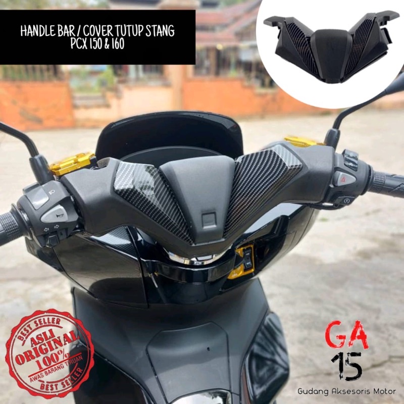 Jual HANDLE BAR / COVER TUTUP BATOK ATAS STANG PCX 150 160 ORIGINAL | Shopee Indonesia