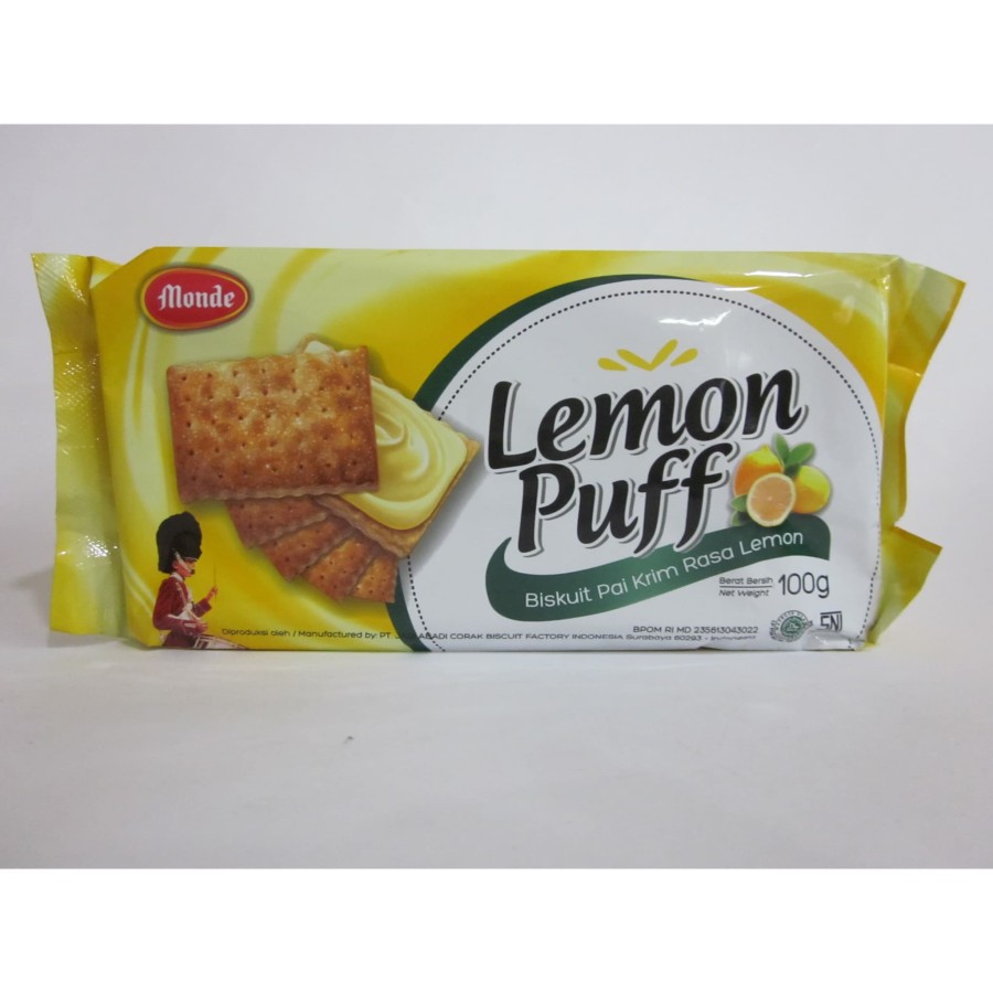 Jual Monde lemon puff 100g | Shopee Indonesia