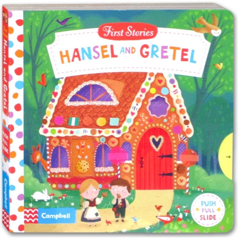 Jual First Stories Hansel and Gretel - Push Pull Slide Board Book ...