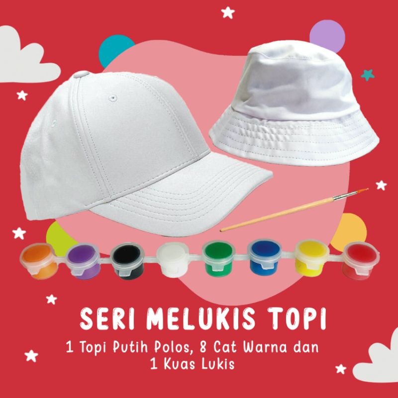 Jual SERI MELUKIS TOPI | Mainan edukasi kreasi anak kreatifitas melukis ...