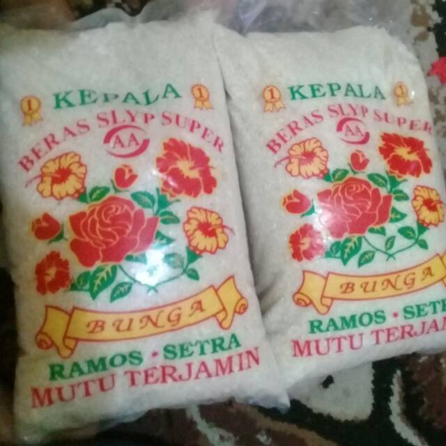 Jual Beras setra ramos cap bunga 5kg | Shopee Indonesia