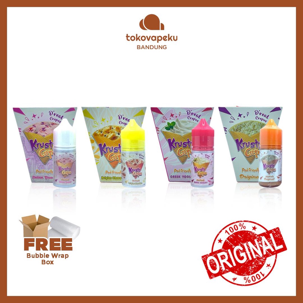 Jual KRUSTY CREPES PODS FRIENDLY 15MG KRUSTY CREPES 30ML ORIGINAL by ...