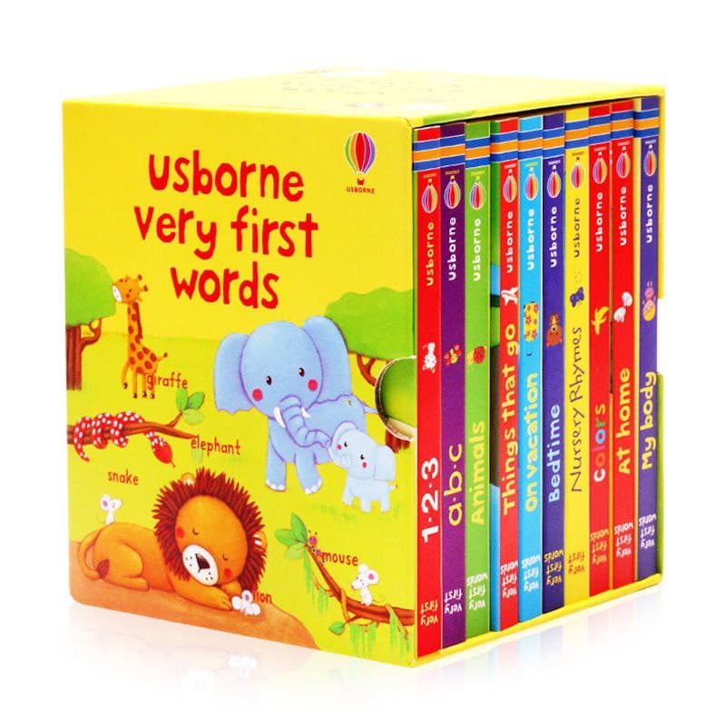 Jual Buku Usborne Book Very First Words ABC 123 Colors Animals | Shopee ...