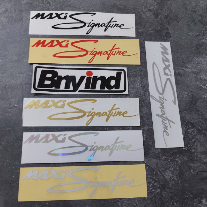 Jual STICKER MAXI SIGNATURE CUTTING | Shopee Indonesia