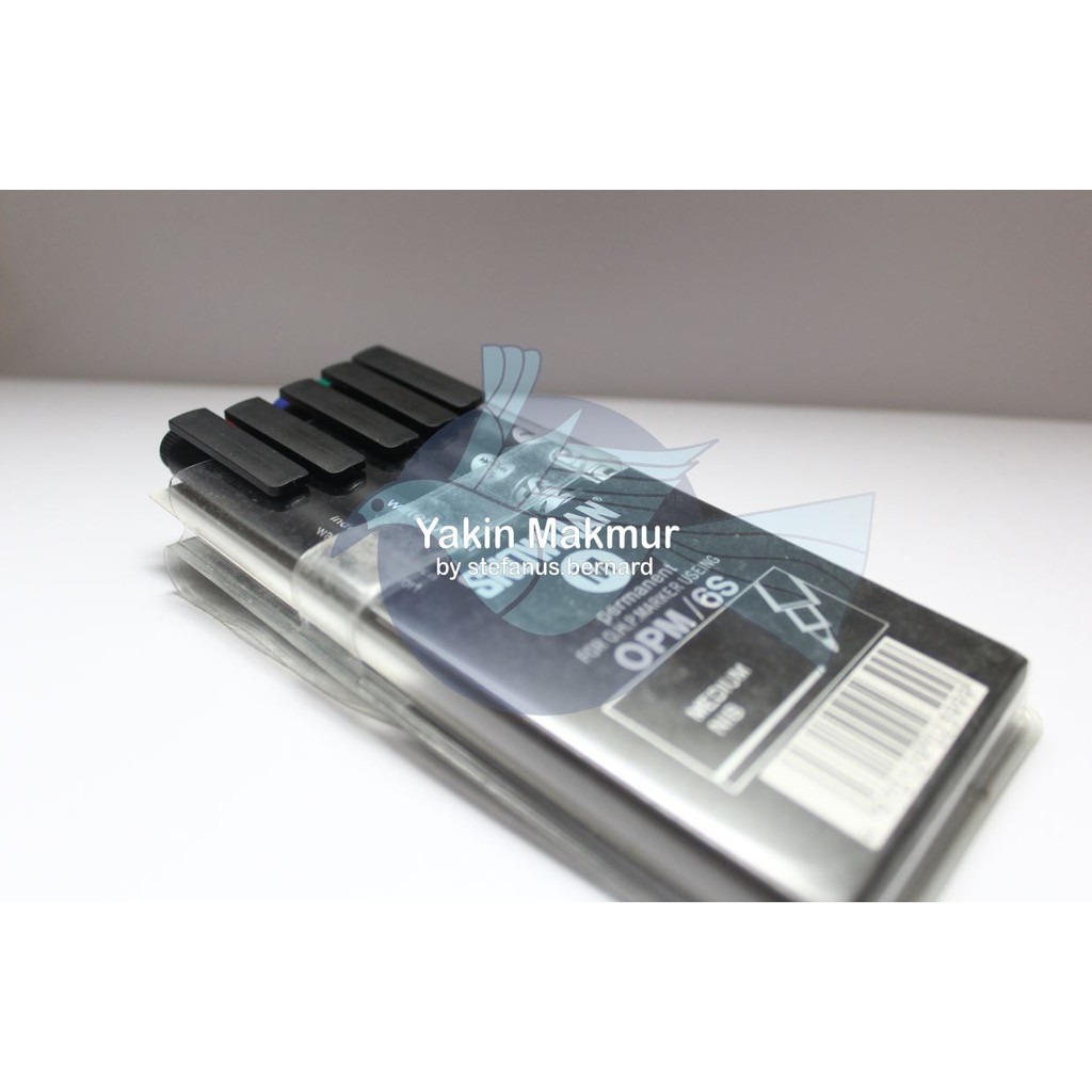 Jual SPIDOL SNOWMAN OPM PERMANENT MARKER (1 SET 6 WARNA) | Shopee Indonesia