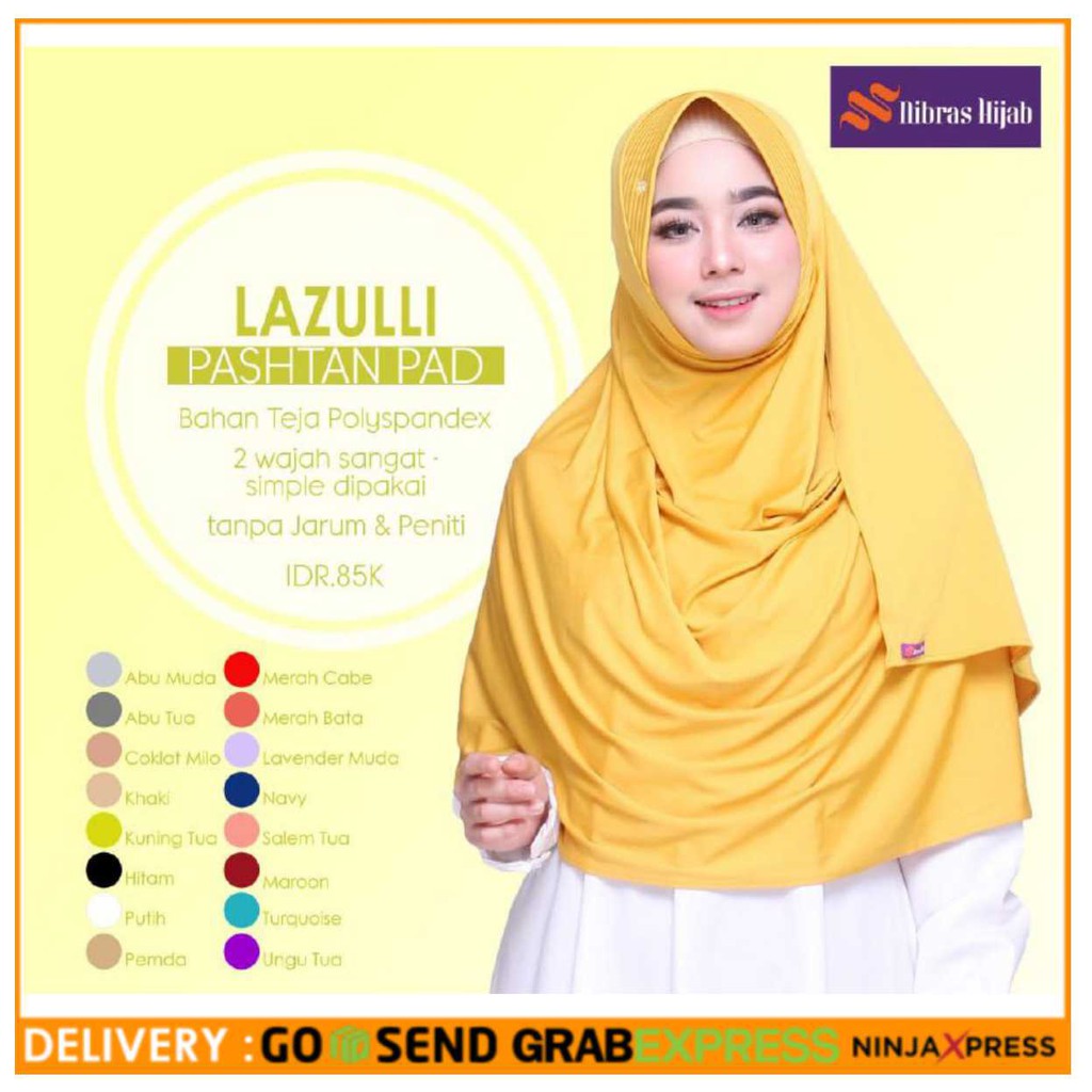 Jual NIBRAS HIJAB LAZULLI TWICE PASTAN PAD, PASMINA INSTAN, HIJAB ...