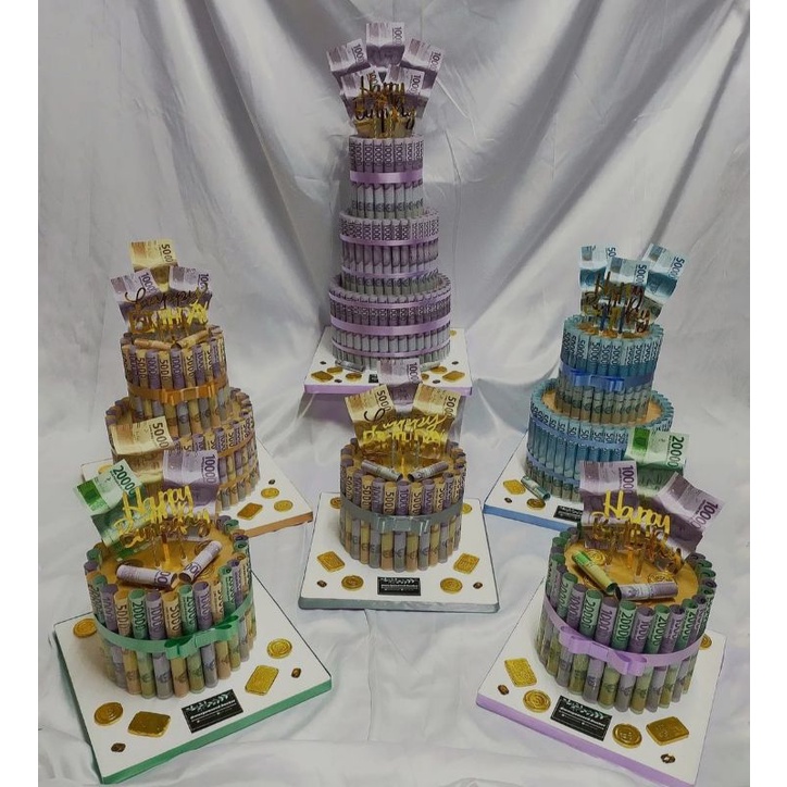 Jual custom money cake pecahan mix 5k & 10k | Shopee Indonesia