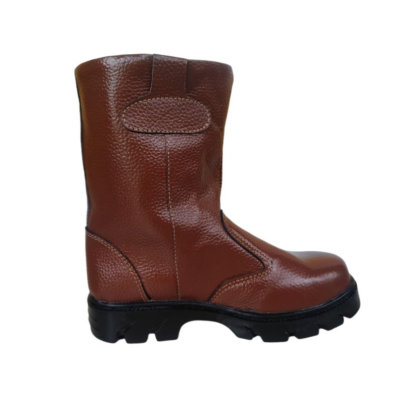 Jual Sepatu PDL King Steel Kulit Coklat Ujung Besi Safety | Shopee ...