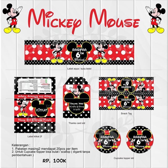 Jual Mickey mouse label | Shopee Indonesia