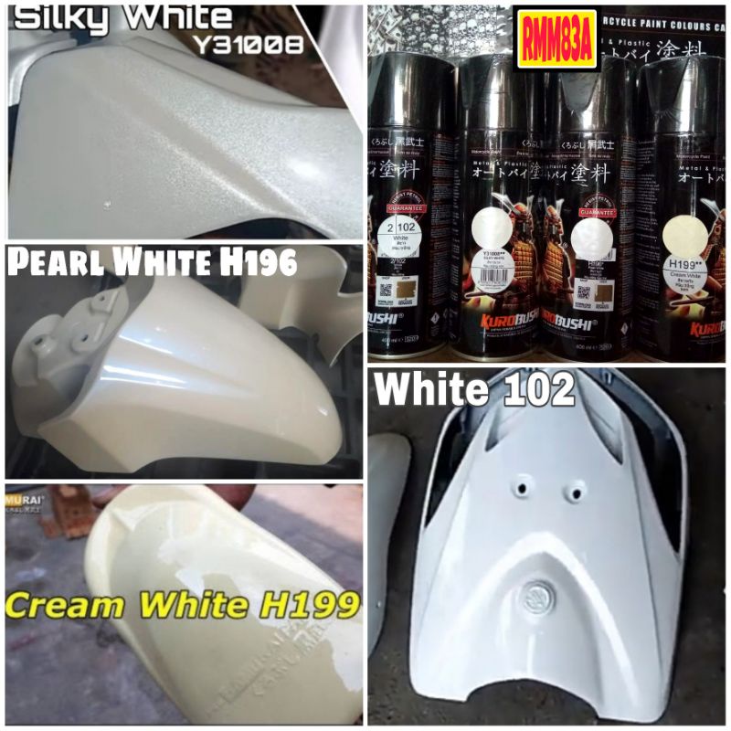 Jual SAMURAI PAINT varian PUTIH/WHITE 102 -PEARL H196 -SILKY Y31008 ...