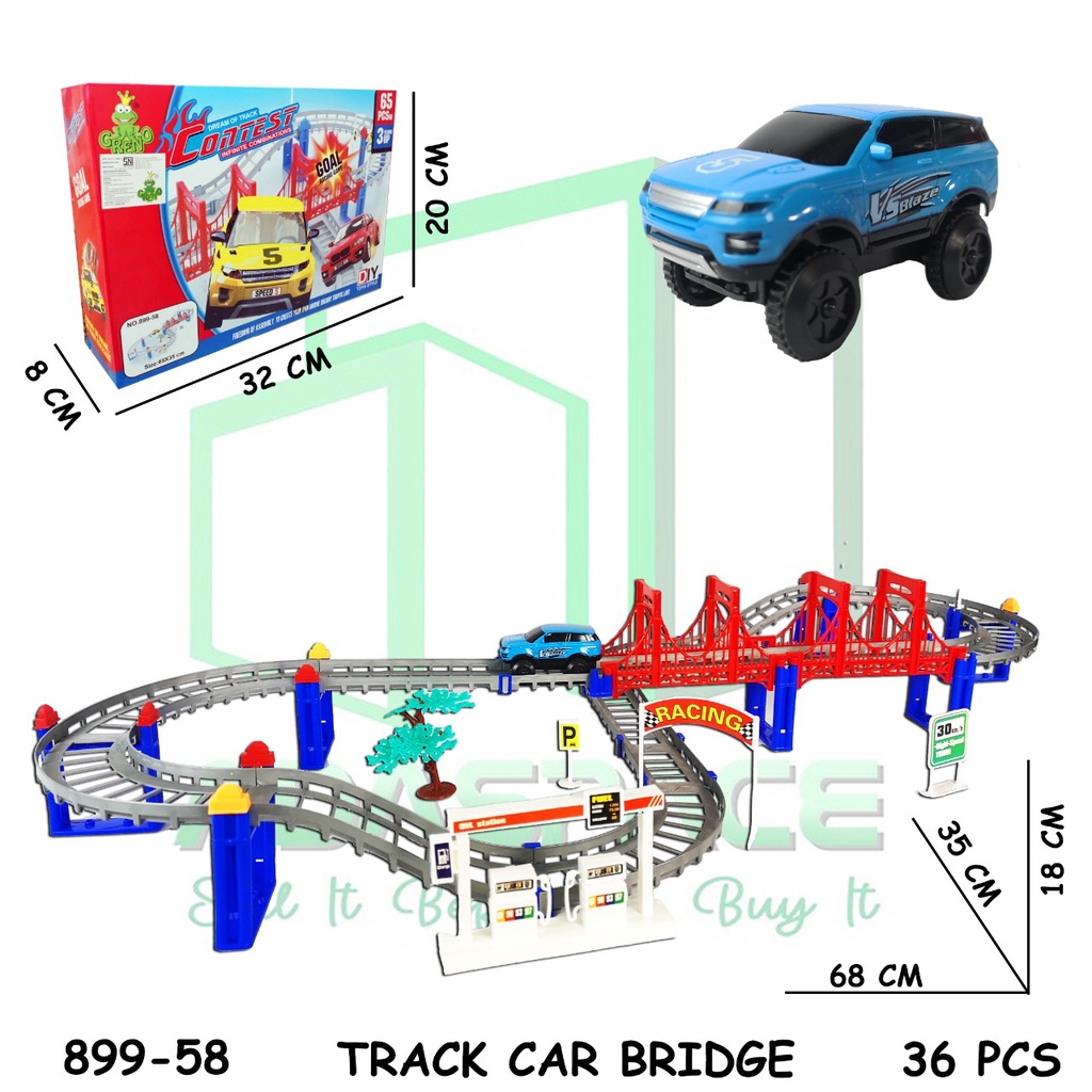 Jual TD-899-58 Mainan Anak Mobil Mobilan Jalur Track LOOP | Shopee ...