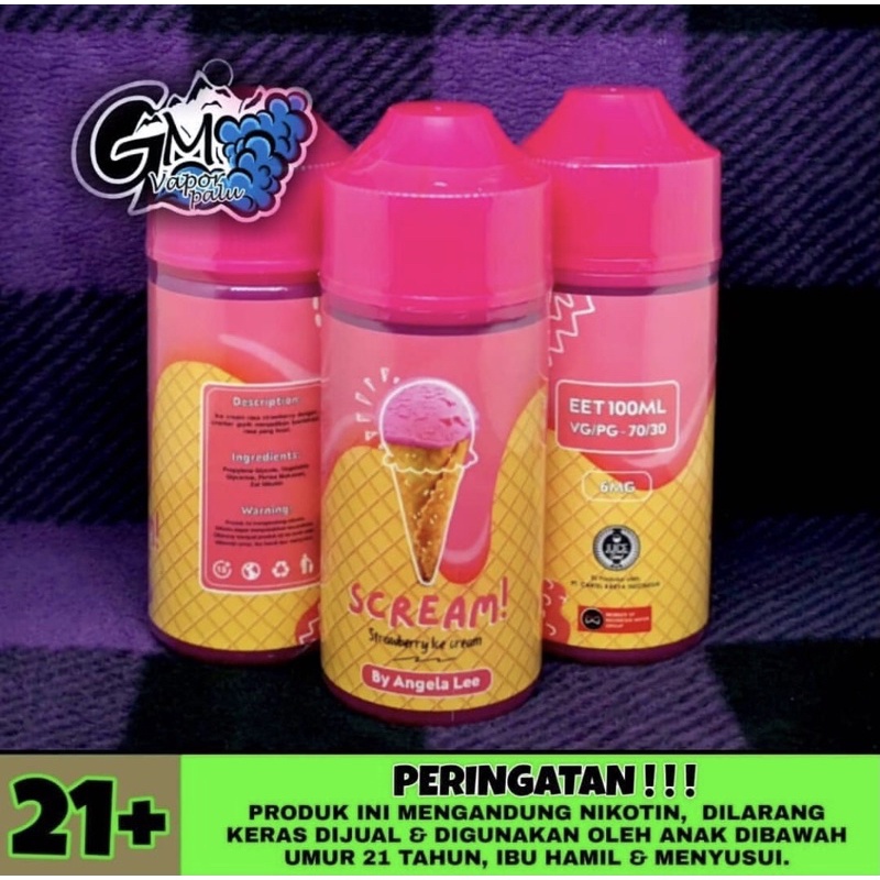 Jual SCREAM STRAWBERRY ICE CREAM 100ml | Shopee Indonesia