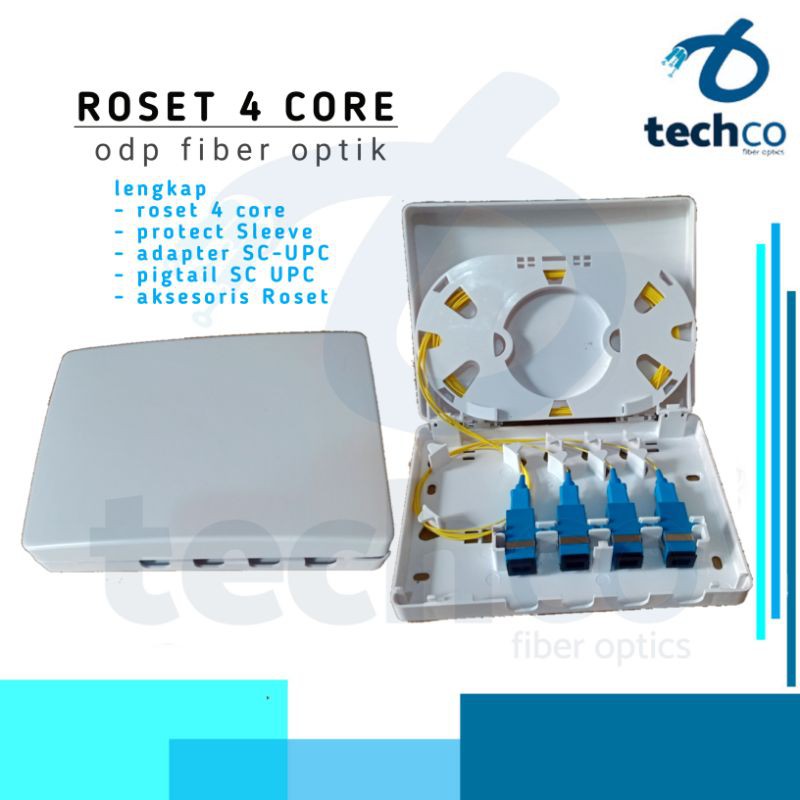 Jual ROSET 4 CORE + PIGTAIL ADAPTER SC-UPC | Shopee Indonesia