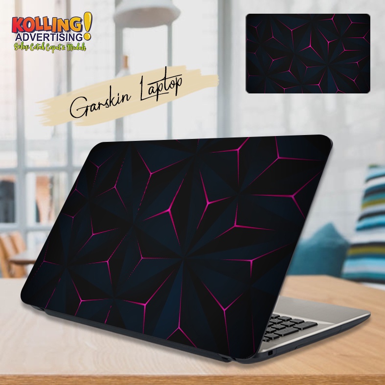Jual Garskin Laptop glowing triangle pattern Skin Laptop Stiker Laptop ...