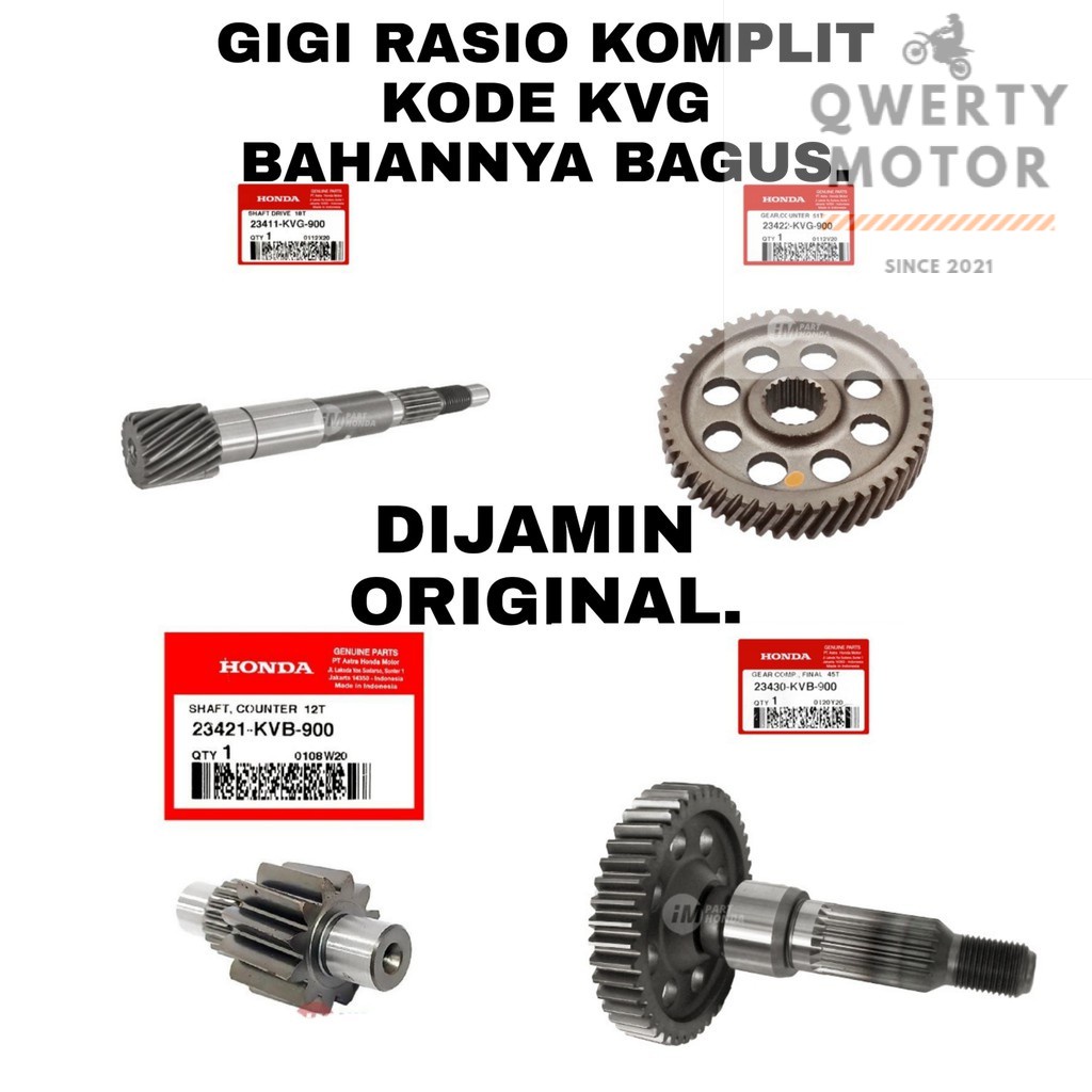 Jual GIGI RASIO + AS POLY + AS RODA BELAKANG BEAT FI / ESP - VARIO 110 ...