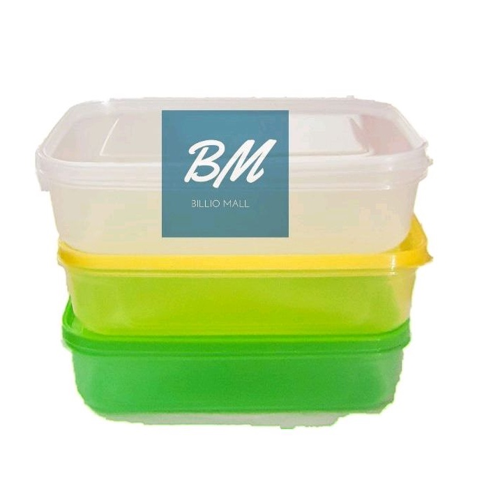 Jual Tempat Makan Plastik 900 ml / Kotak Makan 900 ml / Tupperware 900 ...