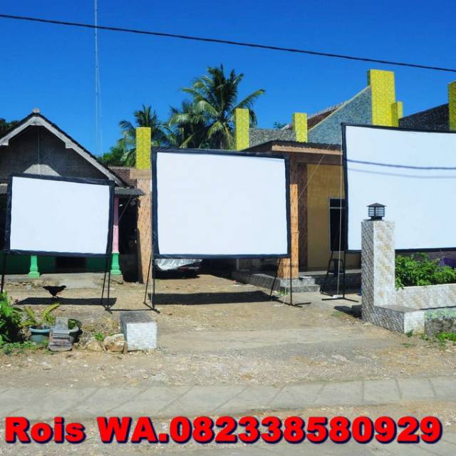 Jual Screen layar proyektor ukuran 3x4 meter tanpa sambung | Shopee ...