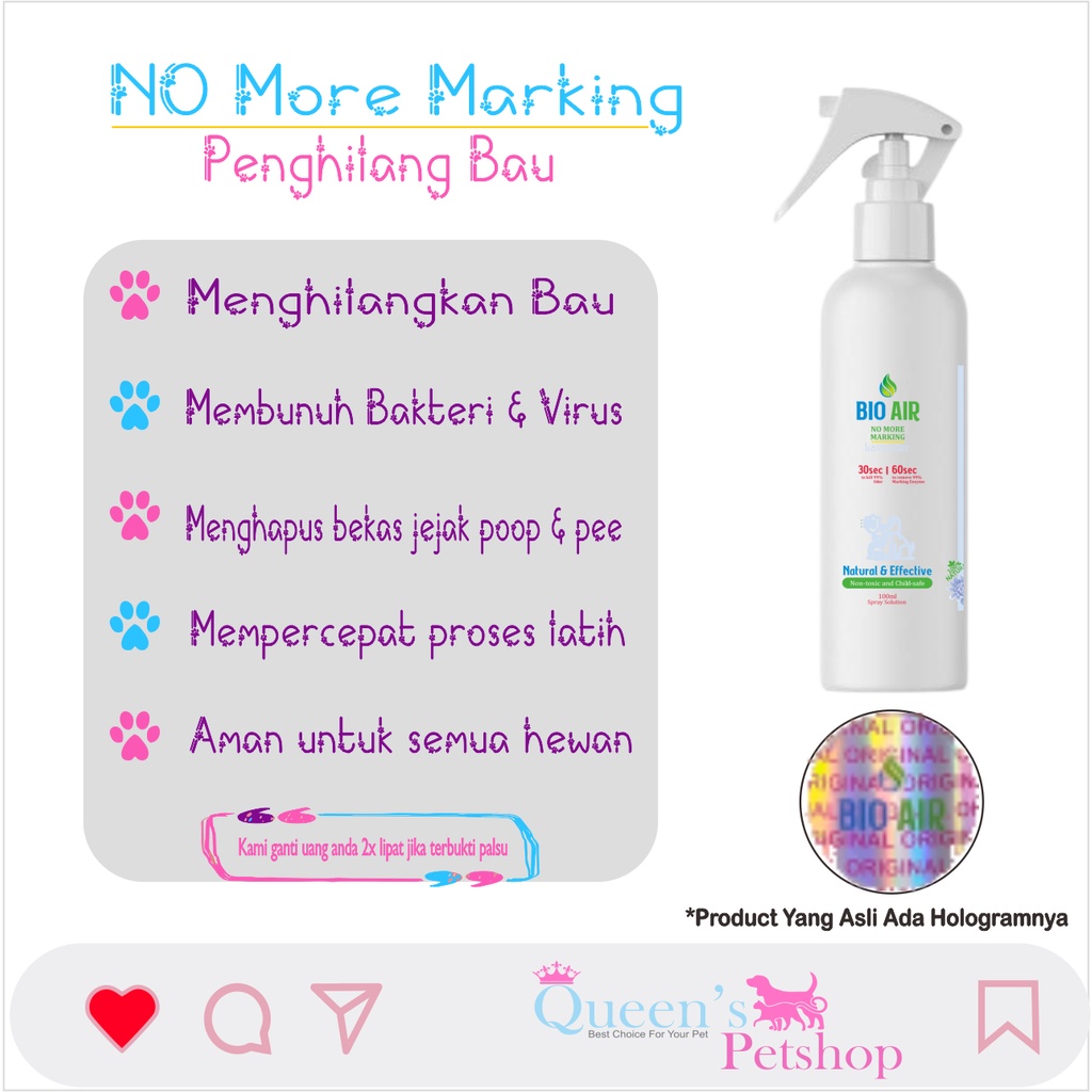 Jual Spray No More Marking Penghilang Bau Kencing Anjing Kucing Hewan (Lavender) | Shopee Indonesia