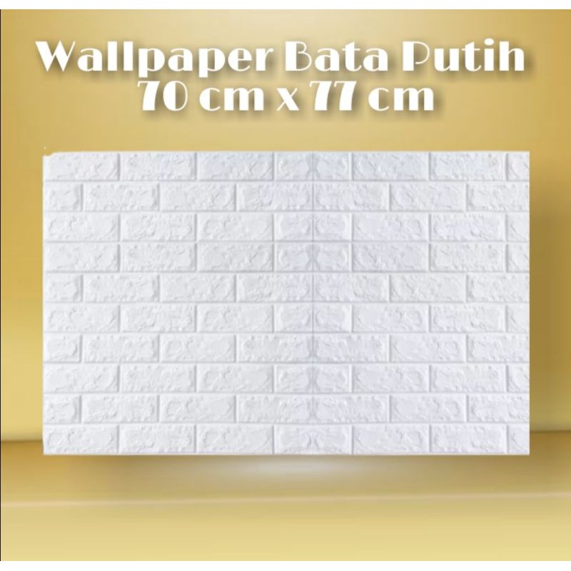Jual Wallpaper Brick Foam Dinding Bata 3D ukuran 70 x 77 cm Wall Paper Busa | Shopee Indonesia