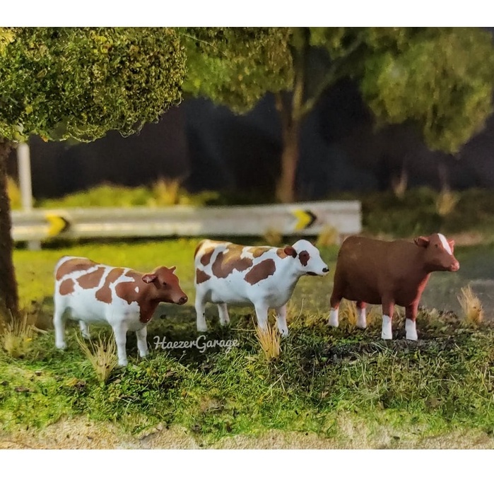 Jual Miniatur 1/64 Sapi Diorama Mini Figure Hewan Pertenakan Farm ...