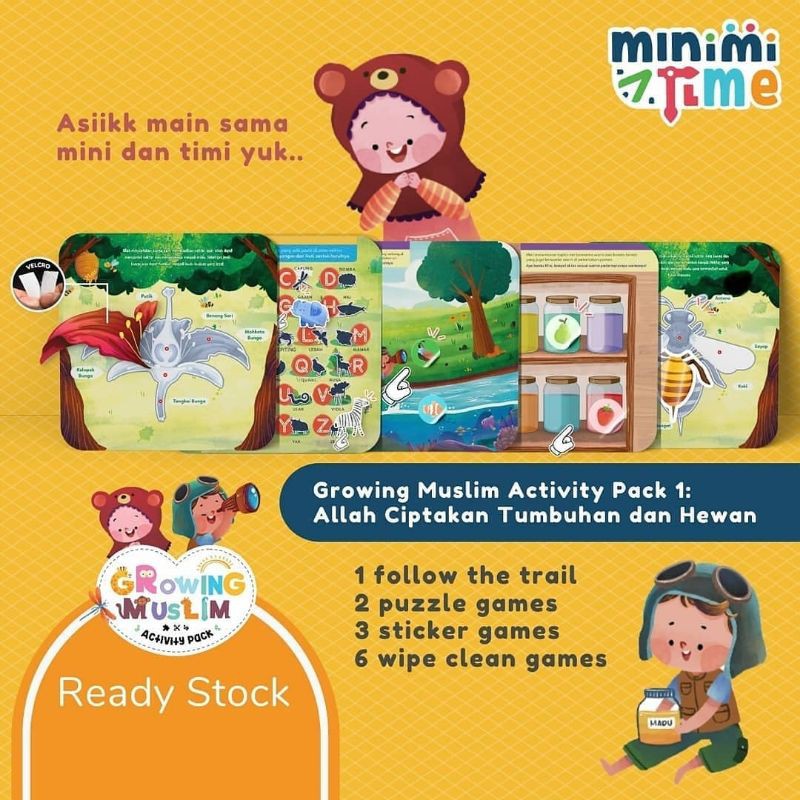 Jual kiddy.edustore - GROWING MUSLIM ACTIVITY PACK (GROWMAP) MINIMITIME ...
