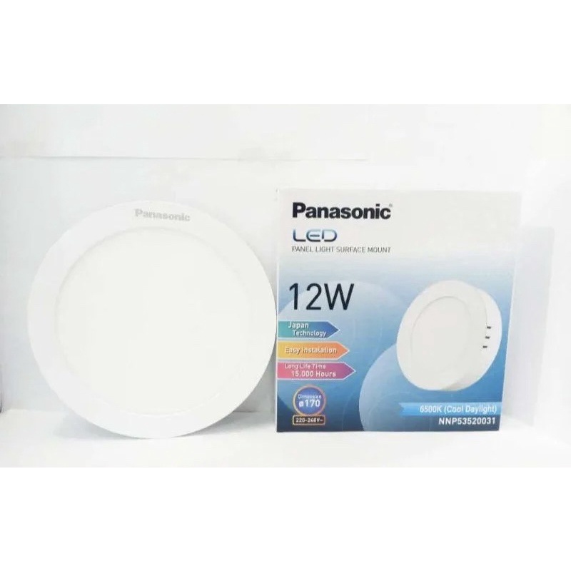 Jual PANASONIC Downlight LED OB 12W Panel Outbow 12Watt Bulat TEMPEL ...