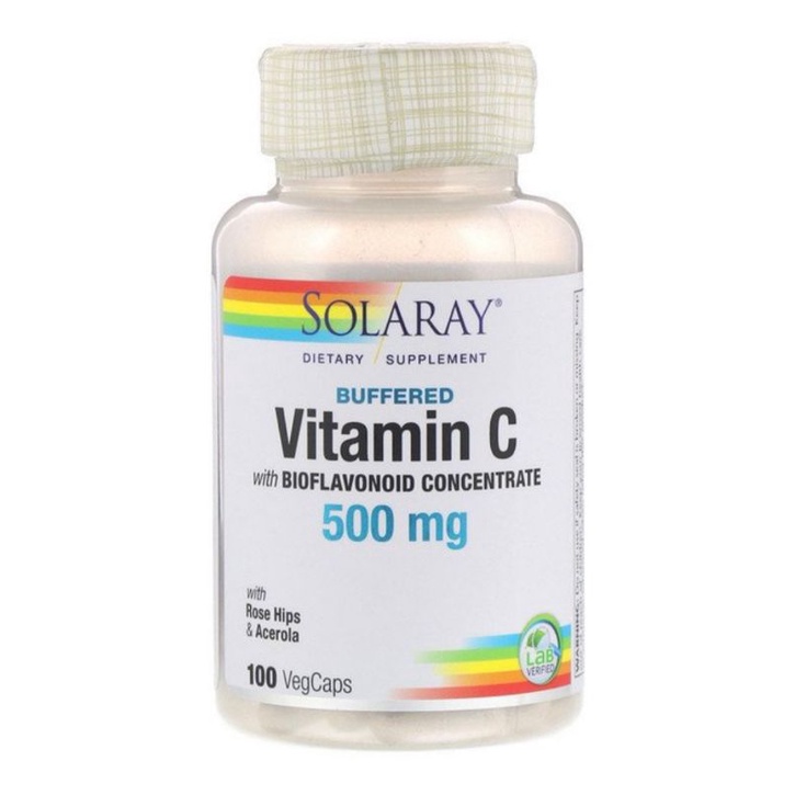Jual Solaray Buffered Vitamin C with Bioflavonoid Concentrate 500mg Vit C 100 Veg Capsules ...