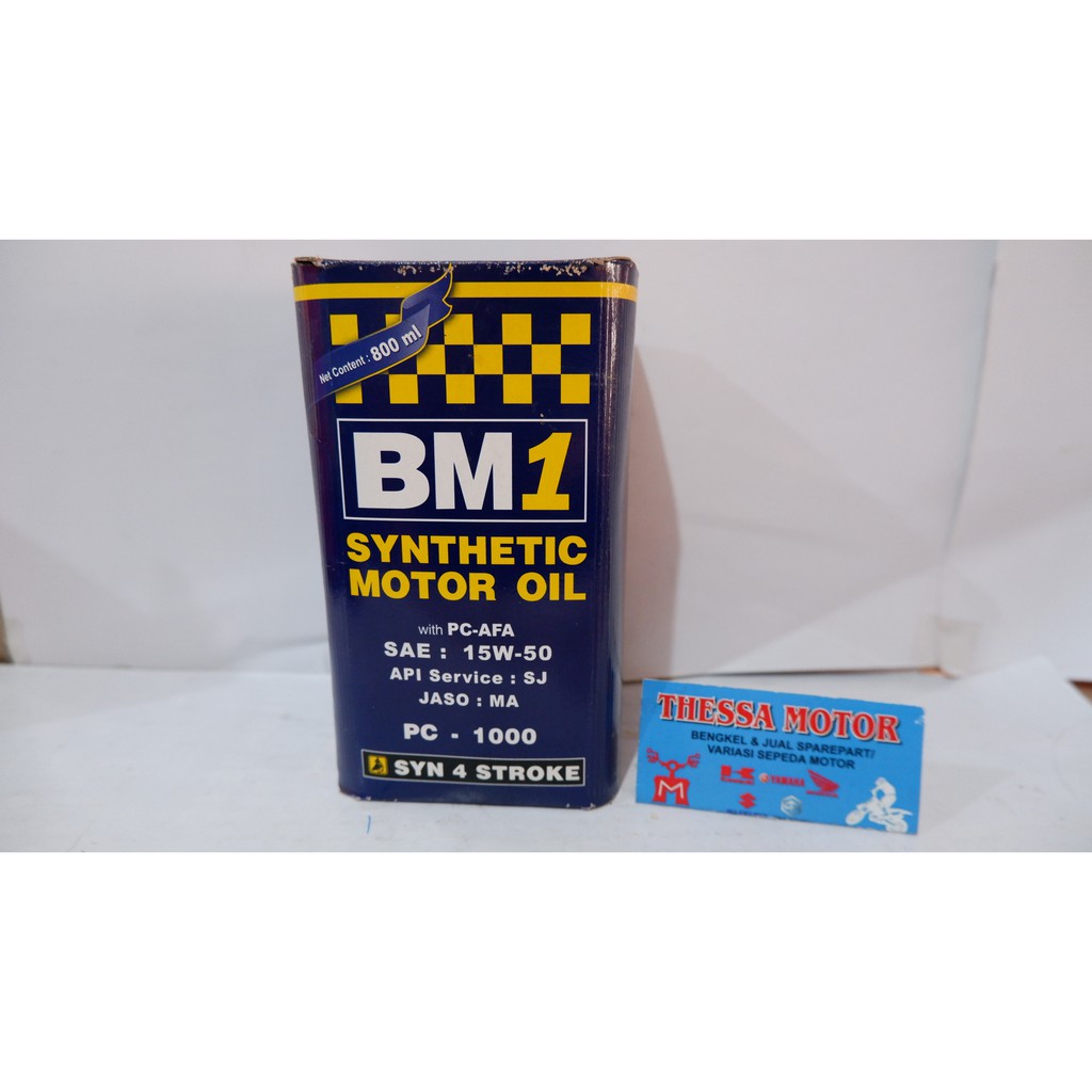 Jual Oli BM1 Synthetic Motor Oil SAE : 15W-50, PC-100 0,8L | Shopee ...