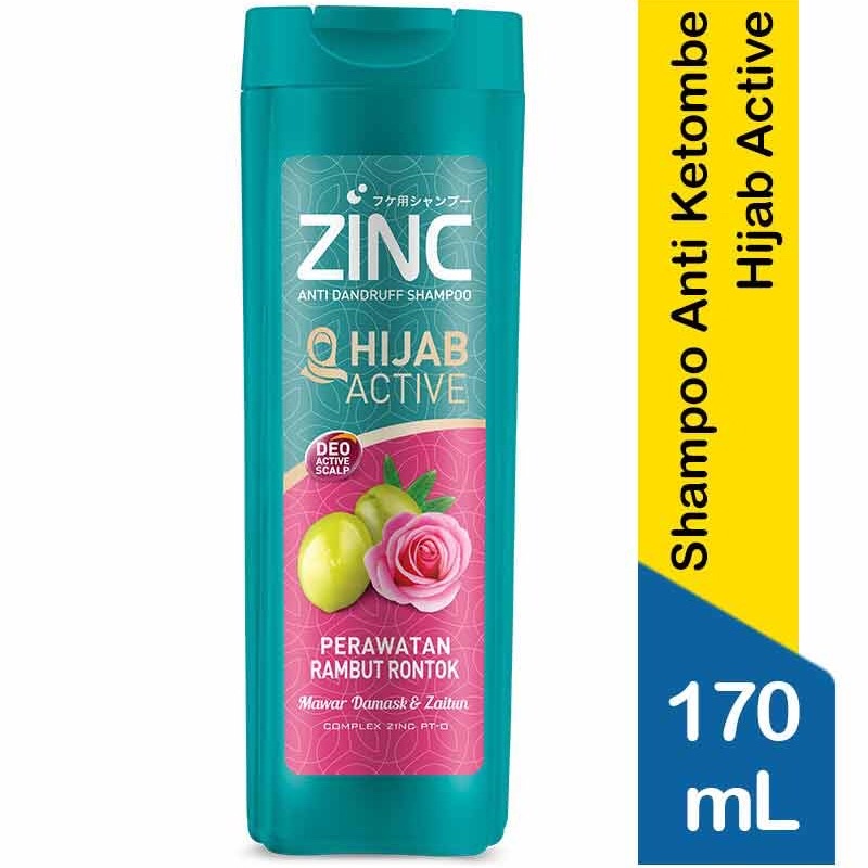 Jual Zinc Shampoo 170ml warna Hijau Biru Pink kuning dan Hijab | Shopee ...
