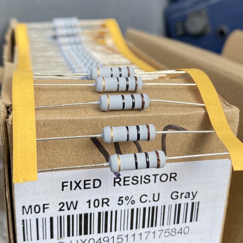 Jual resistor 10 ohm 10ohm 2w taiwan kaki tebal | Shopee Indonesia