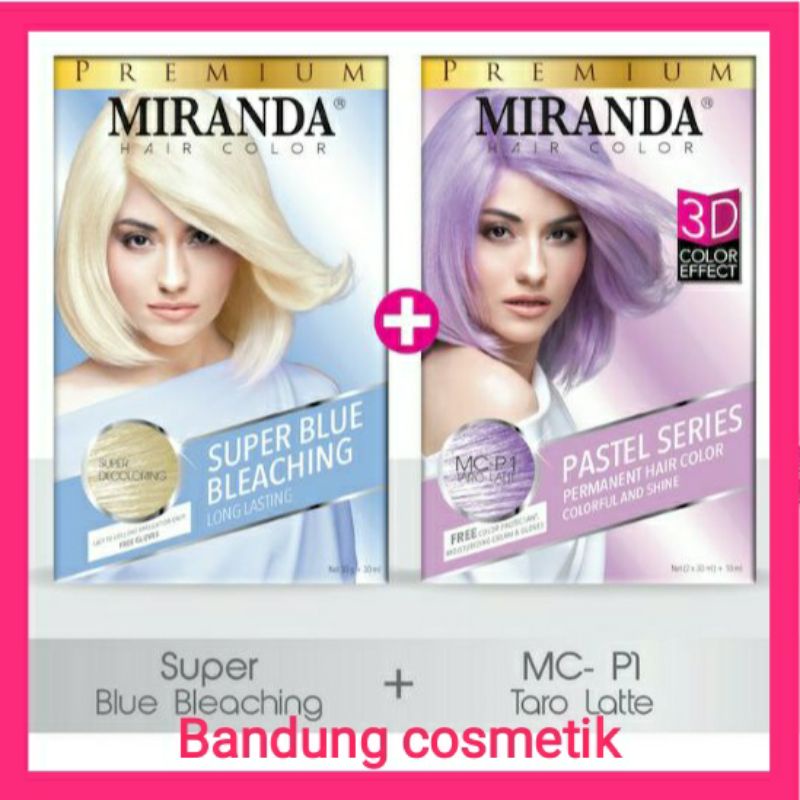 Jual Miranda Paket Super Blue Bleaching +MCP1 Taro Latte | Shopee Indonesia