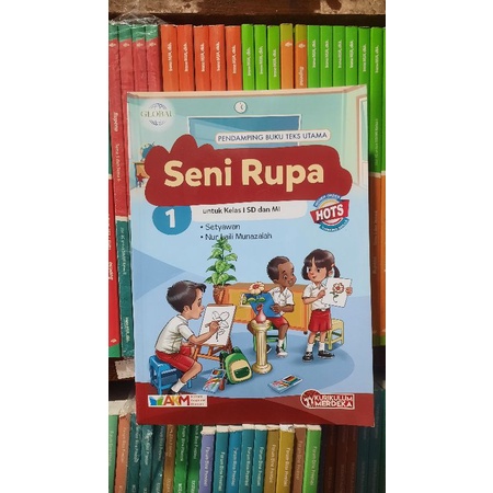 Jual pendamping buku teks utama seni rupa untuk kelas 1 SD DAN MI kurikulum merdeka AKM HOTS ...