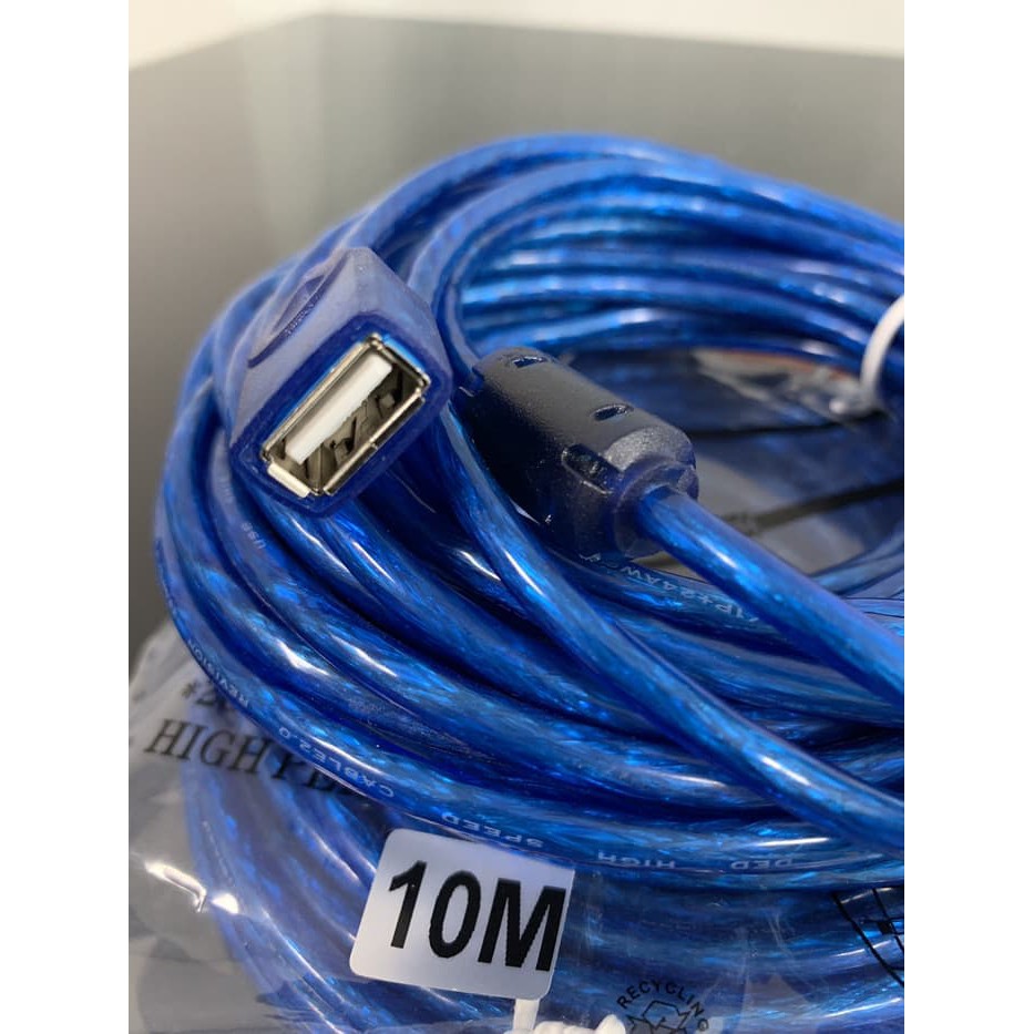 Jual KABEL USB MALE FEMALE 10M / PERPANJANGAN USB / USB EXTENDER ...
