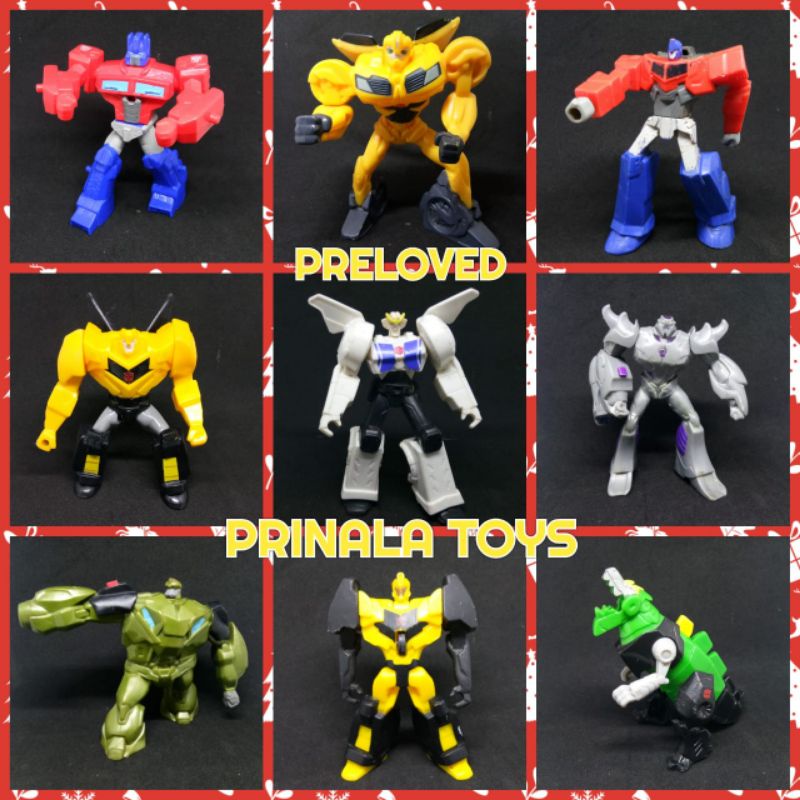 Jual Transformers Hadiah Mcd happy Meals chaki meal bumbelbee megatron Mainan Transformers MCD ...