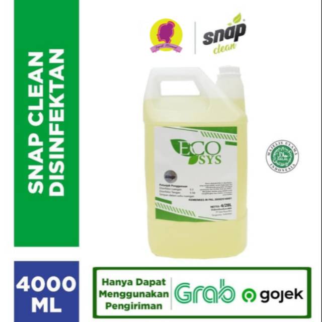 Jual ECOSYS / DESINFEKTAN SNAP. CLEAN | Shopee Indonesia